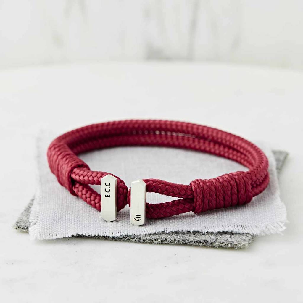 Men's Personalised Initials And Zodiac Symbol Bracelet